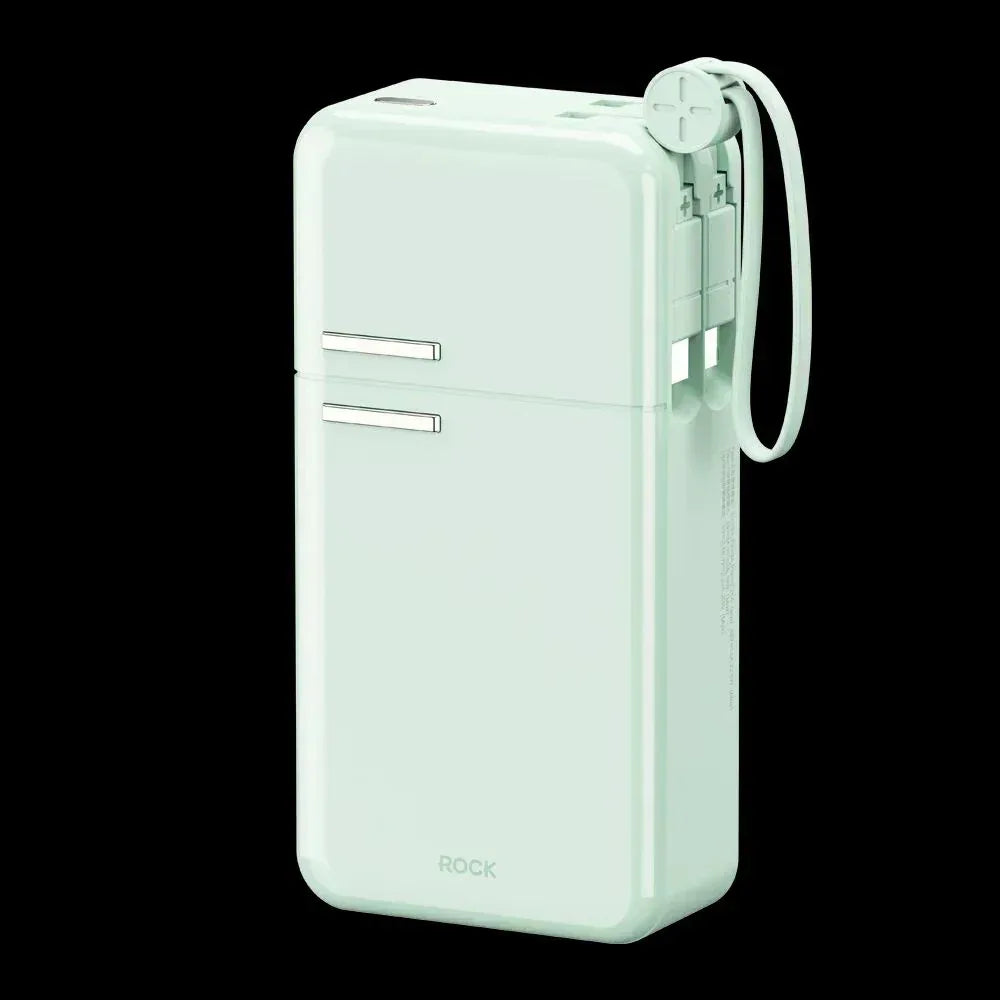Rock Fridge Series Fast Charging Power Bank With Cables 22.5 Y18