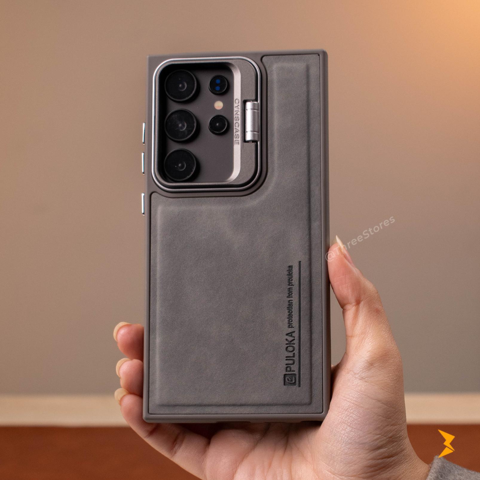 Puloka KickSnap Leather Case Samsung S25 Ultra